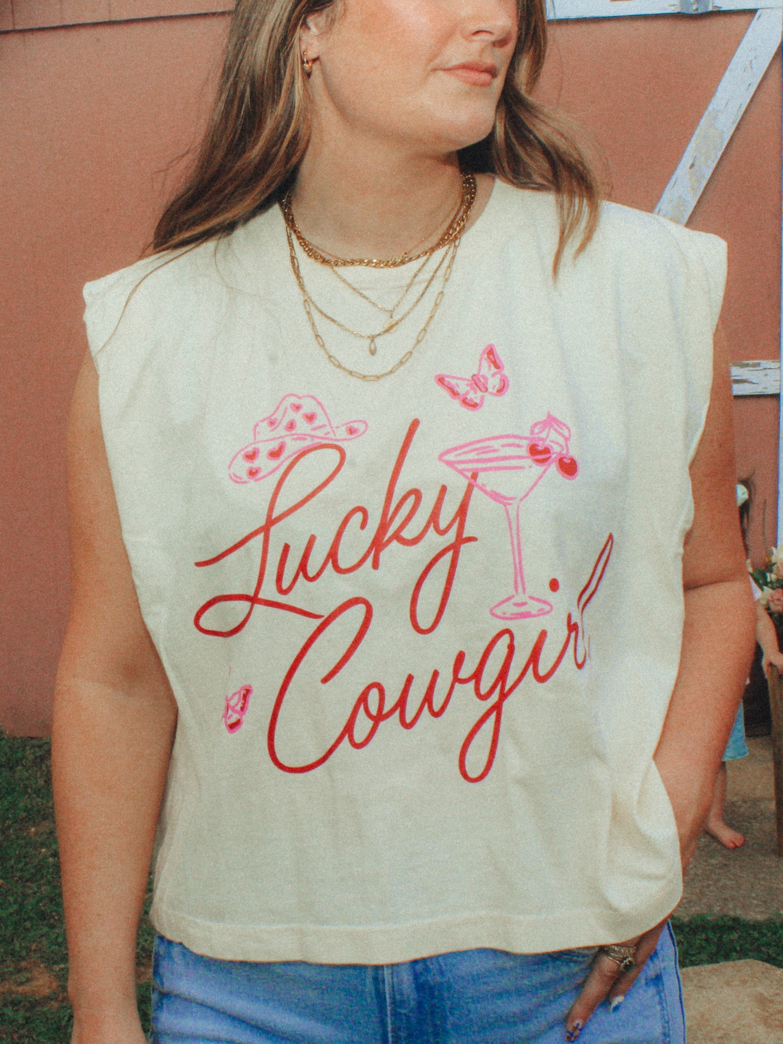 Underground Original Design: Lucky Cowgirl, Western Muscle Tank – the ...